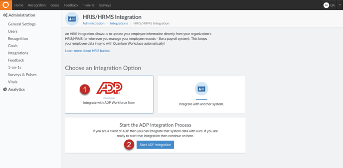 How to establish your HRIS integration with ADP Workforce Now®